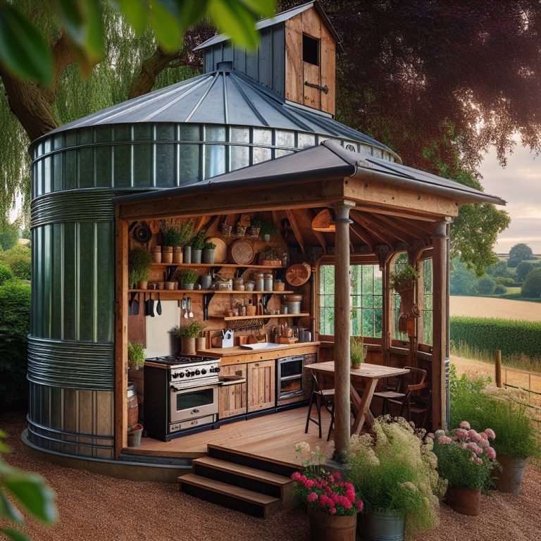 20 Grain Bin Gazebo Ideas for Unique Outdoor Living Spaces