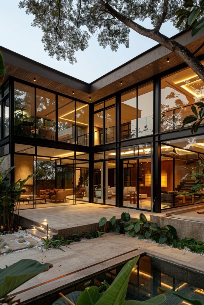 61 Modern Courtyard Houses: Captivating Design Ideas