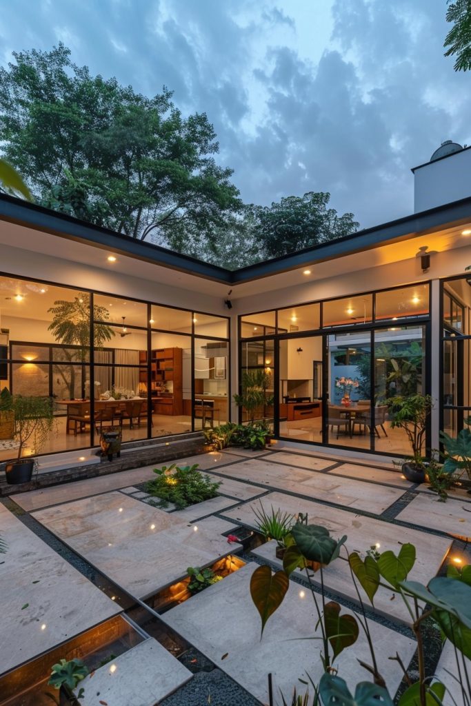 61 Modern Courtyard Houses: Captivating Design Ideas