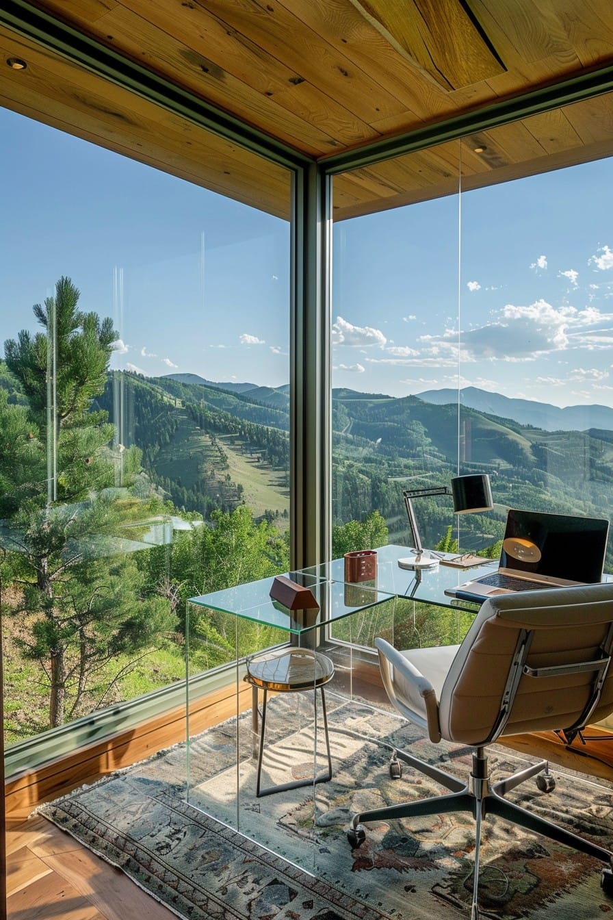 70 Stunning Home Offices with Mountain Views