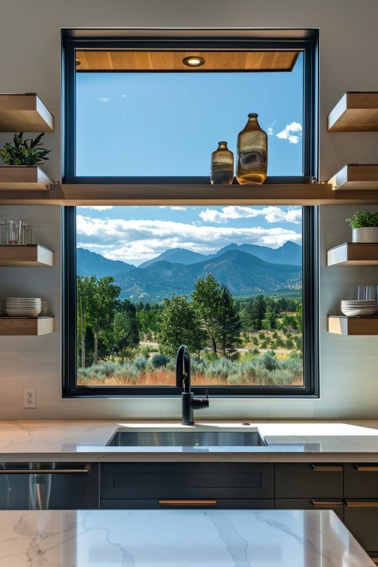 75 Stunning Mountain Home Kitchens with Panoramic Views