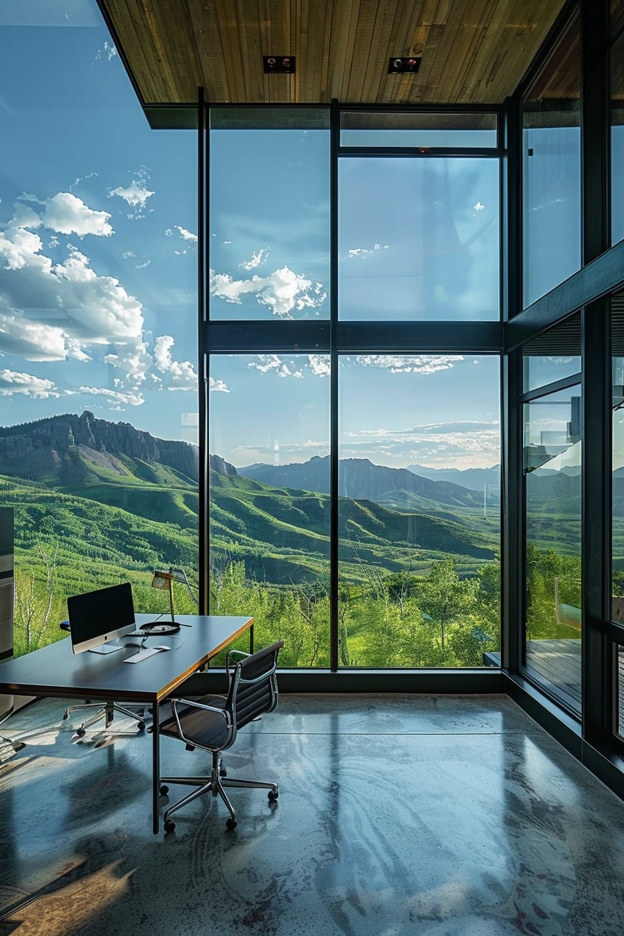 70 Stunning Home Offices with Mountain Views