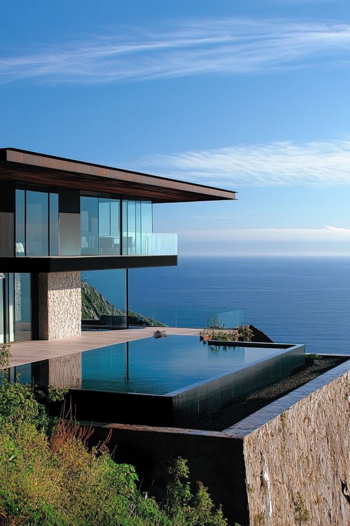 41 Jaw-Dropping Modern Houses on the Cliff Ideas