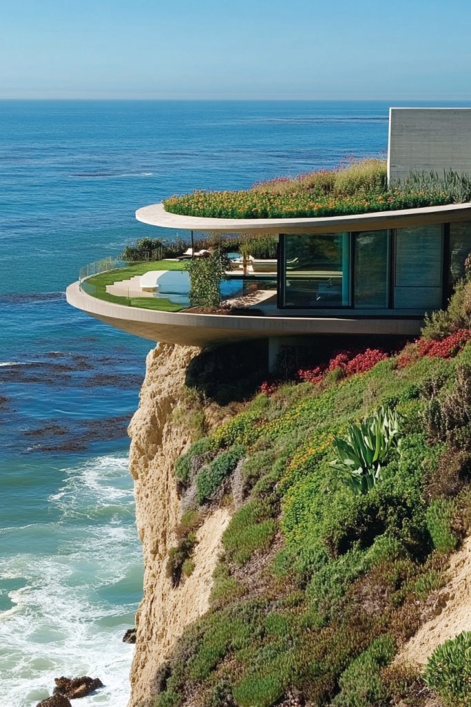 41 Jaw-Dropping Modern Houses on the Cliff Ideas