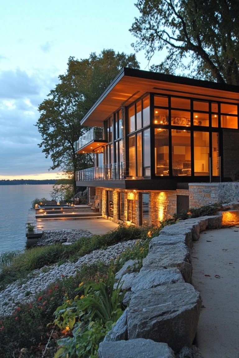 40 Spectacular Ideas for Modern Lakeside Homes