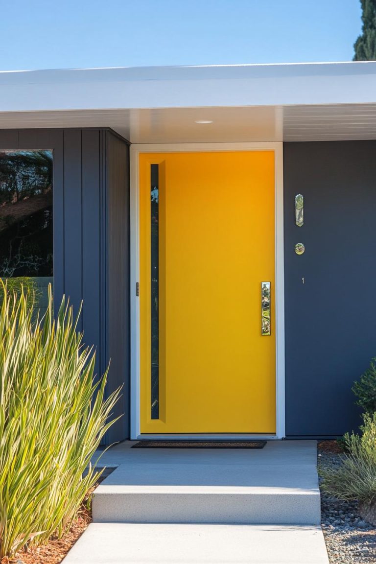 35 Striking Modern Houses with Yellow Door