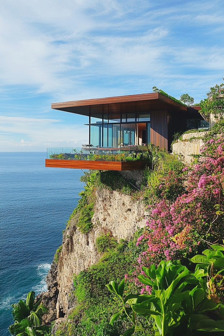 41 Jaw-Dropping Modern Houses on the Cliff Ideas
