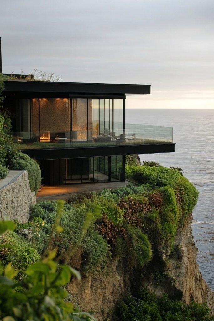 41 Jaw-Dropping Modern Houses on the Cliff Ideas