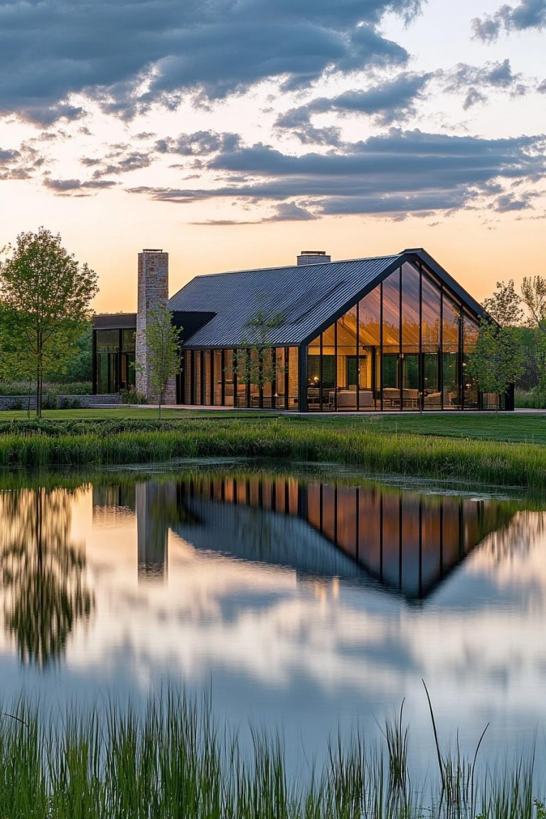 40 Stunning L-Shaped Modern Farmhouses