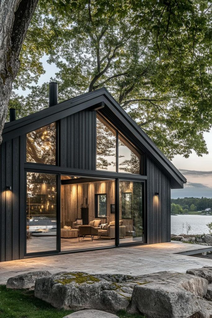 40 Most Brilliant Dark Barndominium Houses