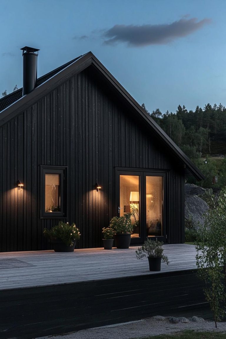 40 All Black Houses That Wow All Neighbors