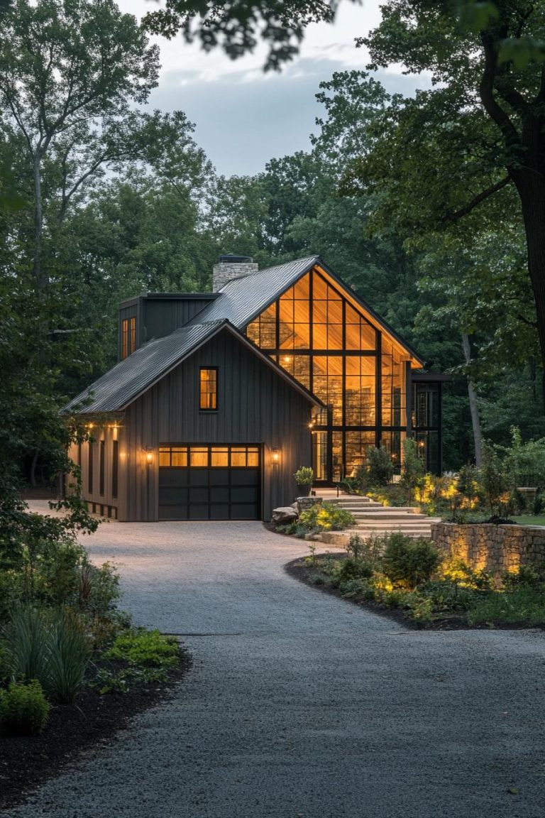 40 Stunning L-Shaped Modern Farmhouses