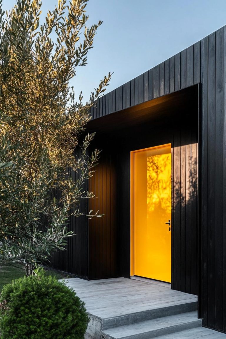 35 Striking Modern Houses with Yellow Door
