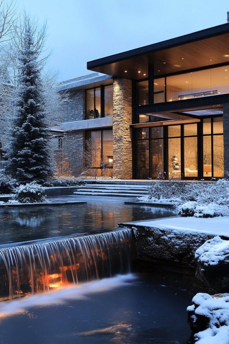 38 Winter Mansions Ideas for Cozy Elegance