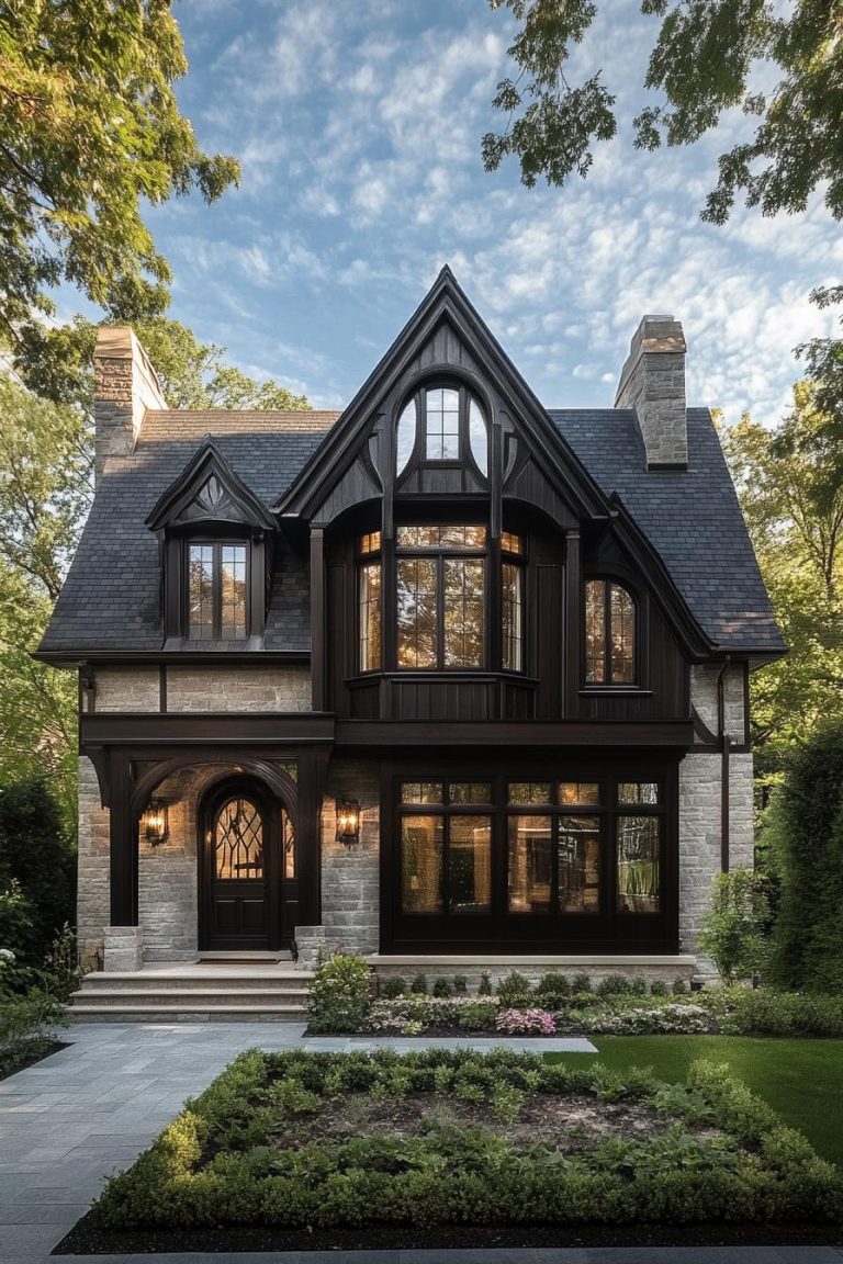 38 Spellbinding Modern Gothic Style Cottages