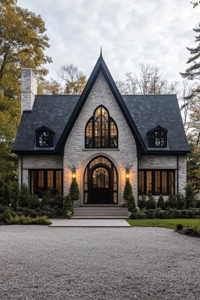 38 Spellbinding Modern Gothic Style Cottages
