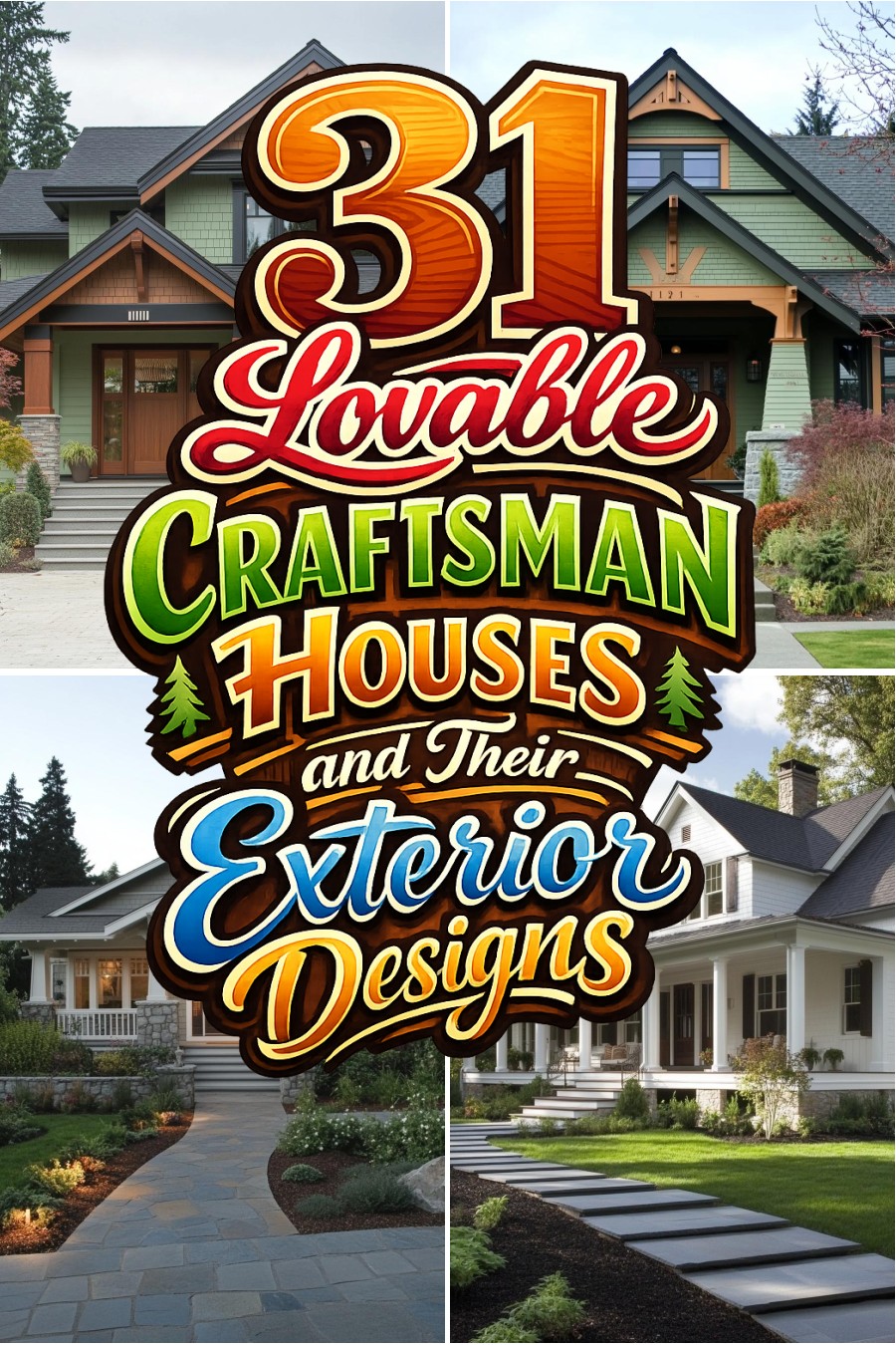 31 Lovable Craftsman Houses and Their Exterior Designs