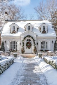 34 Winter House Exteriors That Capture the Beauty of the Season