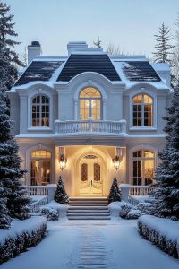 34 Winter House Exteriors That Capture the Beauty of the Season