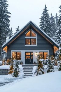 34 Winter House Exteriors That Capture the Beauty of the Season