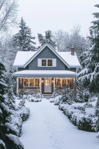 34 Winter House Exteriors That Capture the Beauty of the Season