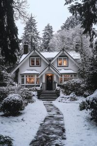 34 Winter House Exteriors That Capture the Beauty of the Season