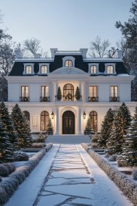 34 Winter House Exteriors That Capture the Beauty of the Season