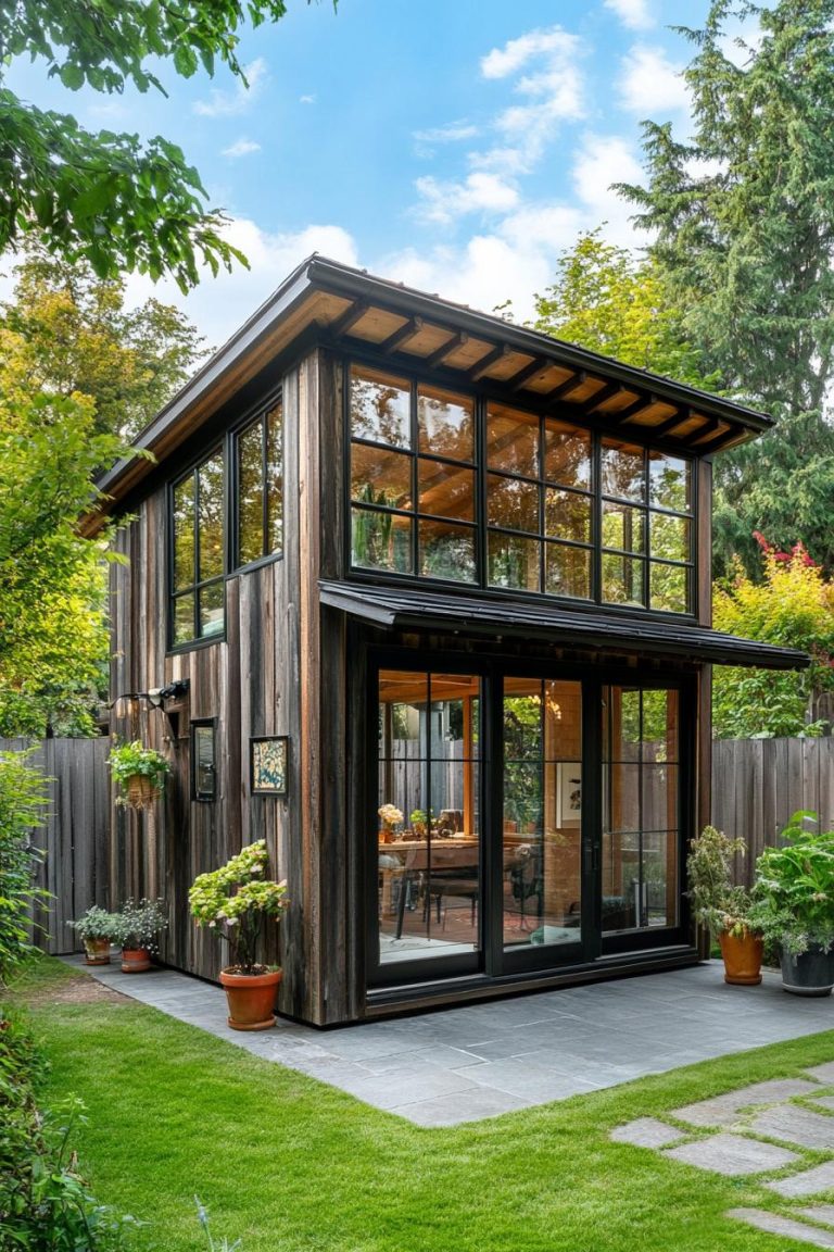 69 Tiny 2-Story Shed Houses That Maximize Space and Style