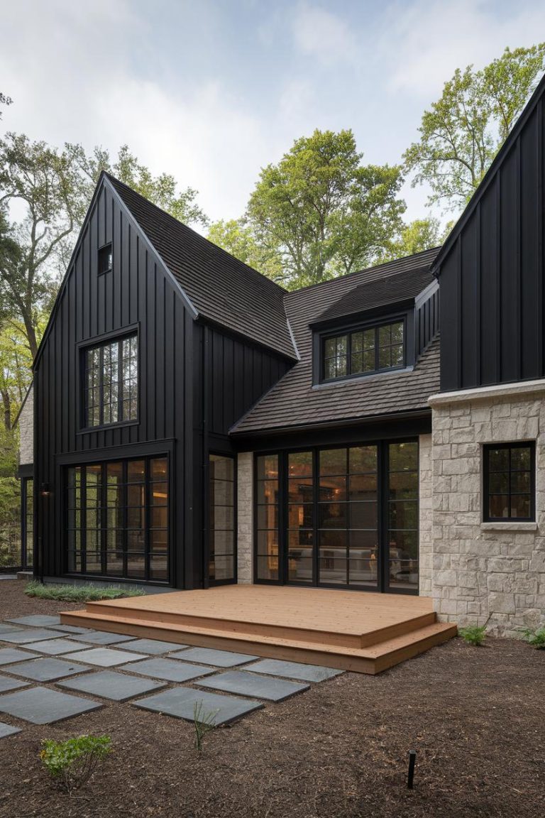 Black Contemporary Modern House: Elegance Meets Minimalism