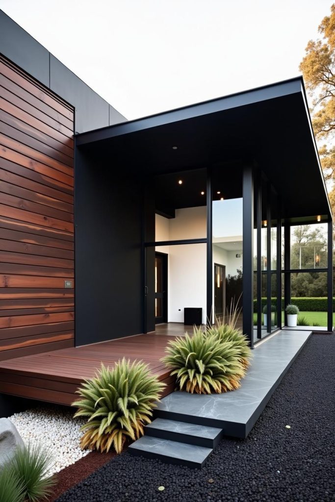 40 Black Contemporary Houses That Balance Elegance and Drama