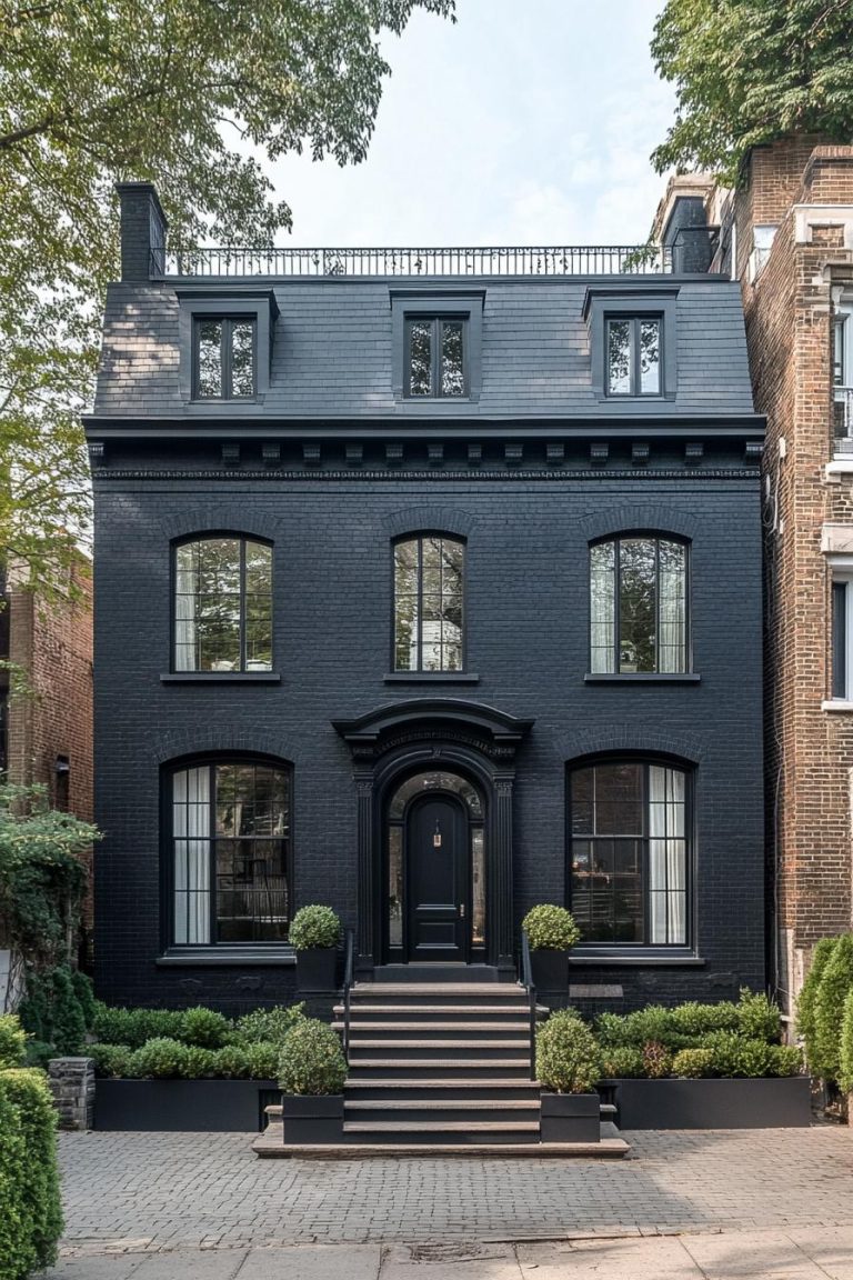 54 Most Elegant Black Home Exteriors You'll Fall For