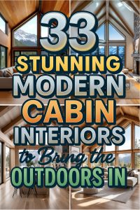 33 Stunning Modern Cabin Interiors to Bring the Outdoors In