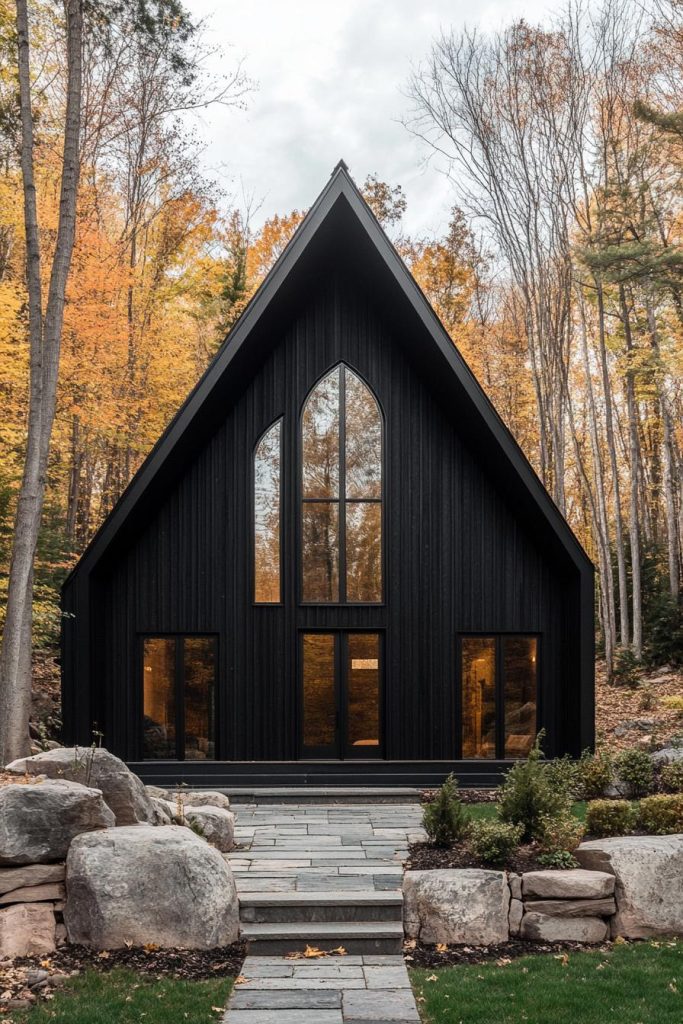 46 Bold Black Cottages That Prove Dark Can Be Cozy