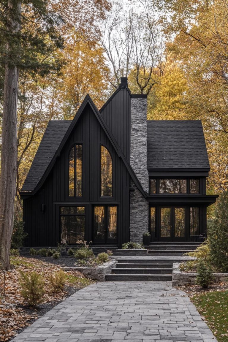 46 Bold Black Cottages That Prove Dark Can Be Cozy