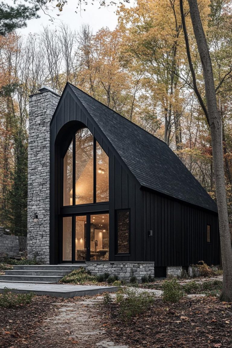 46 Bold Black Cottages That Prove Dark Can Be Cozy