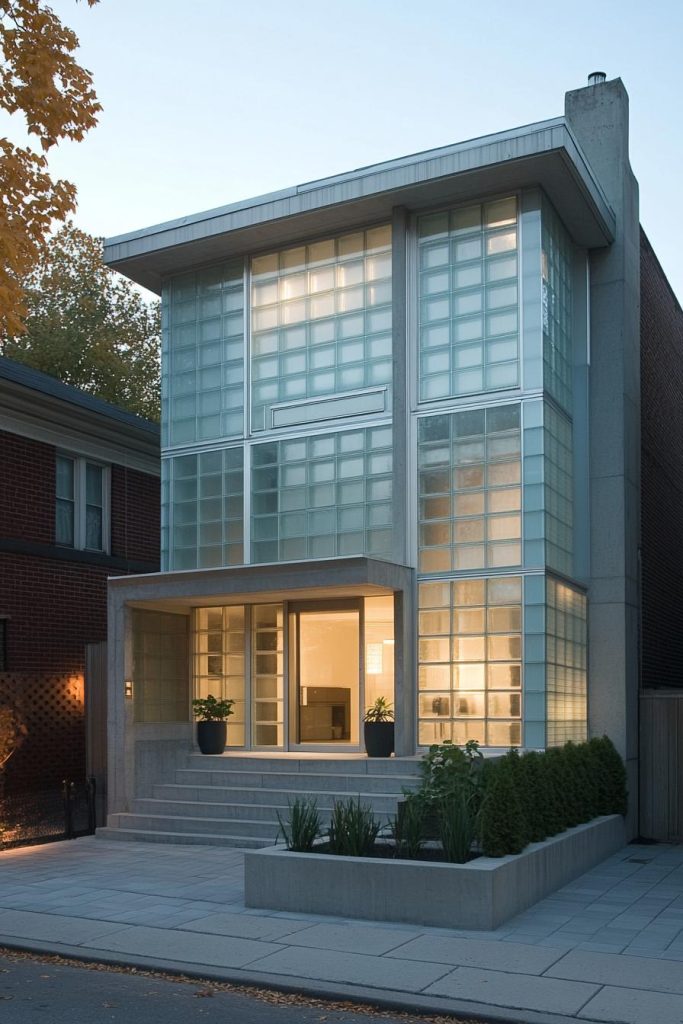 57 Glass Block Facade Houses That Redefine Modern Style