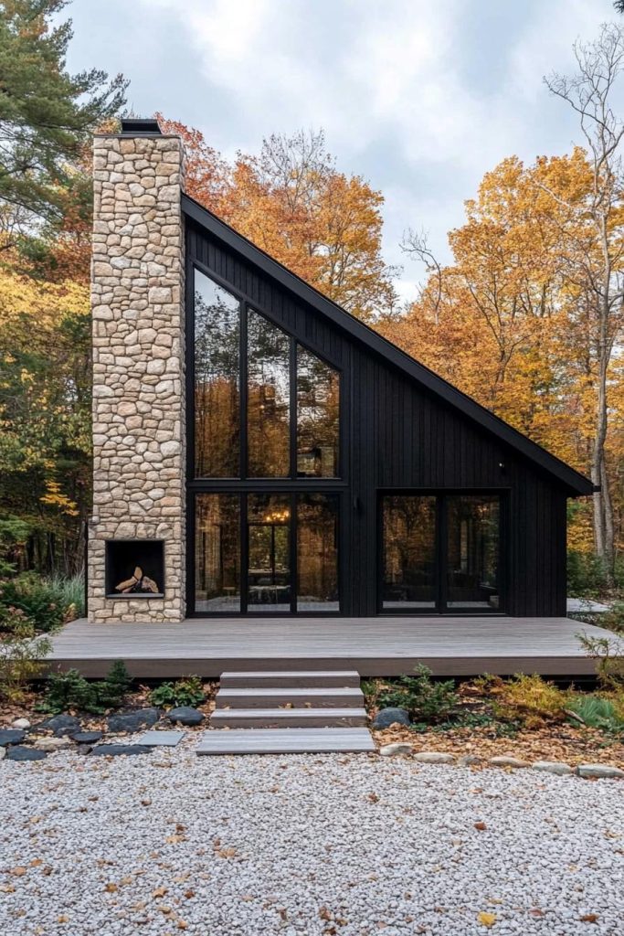 46 Bold Black Cottages That Prove Dark Can Be Cozy