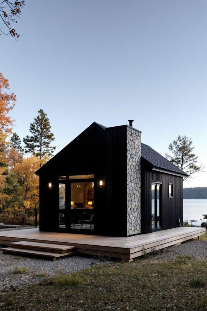 46 Bold Black Cottages That Prove Dark Can Be Cozy