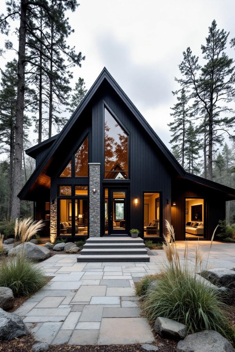 46 Bold Black Cottages That Prove Dark Can Be Cozy