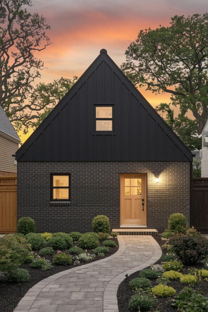 46 Bold Black Cottages That Prove Dark Can Be Cozy