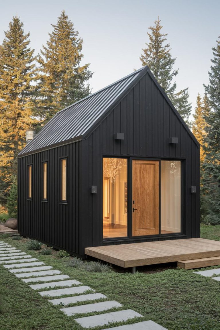 46 Bold Black Cottages That Prove Dark Can Be Cozy