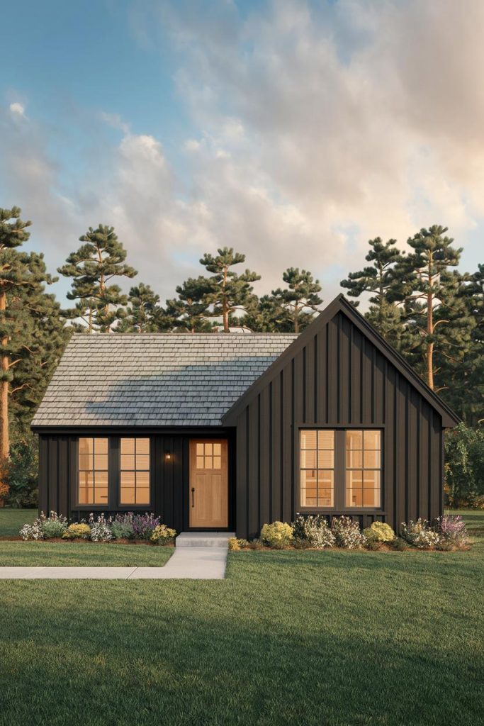 46 Bold Black Cottages That Prove Dark Can Be Cozy