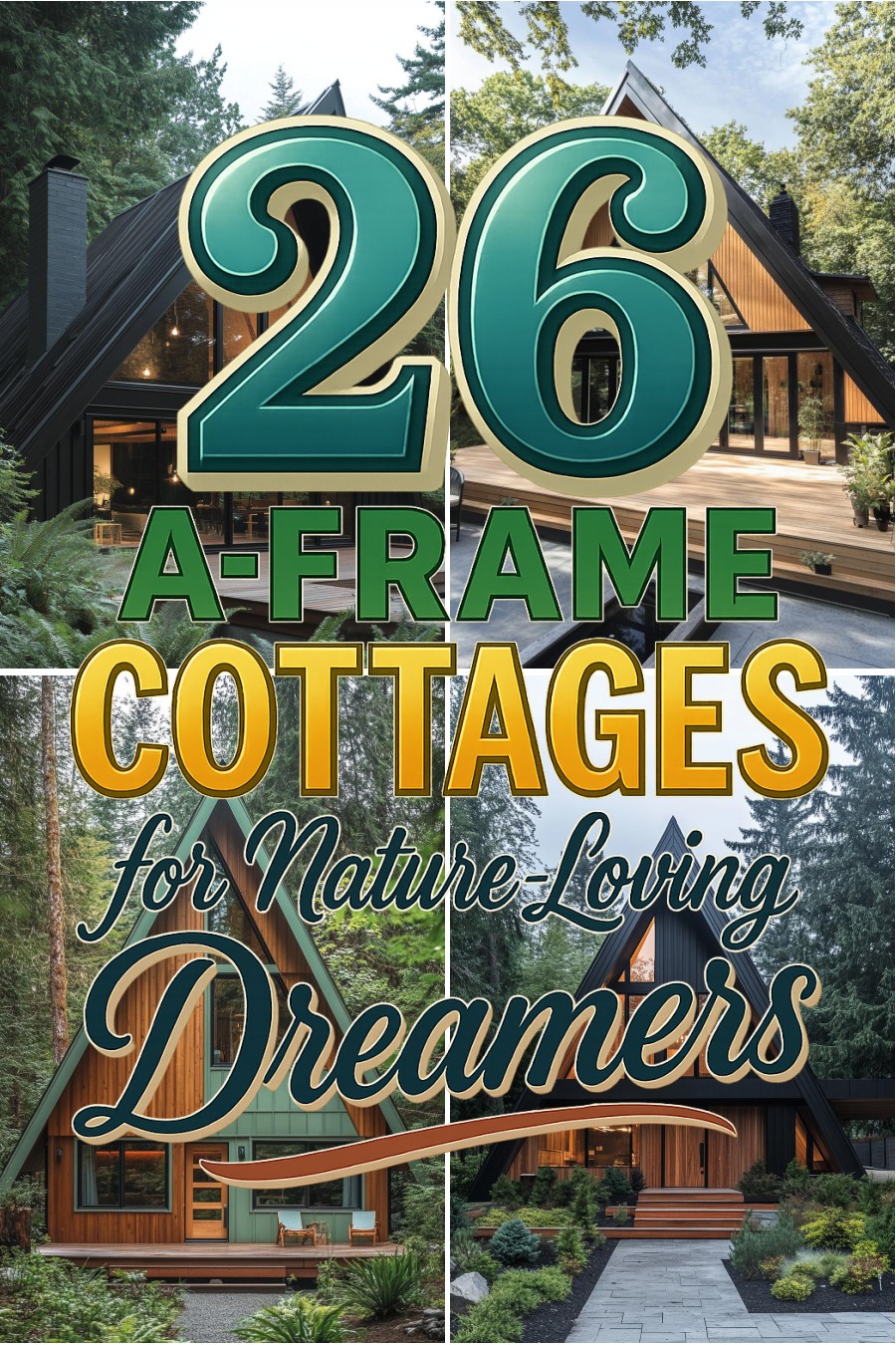 26 A-frame Cottages for Nature-Loving Dreamers