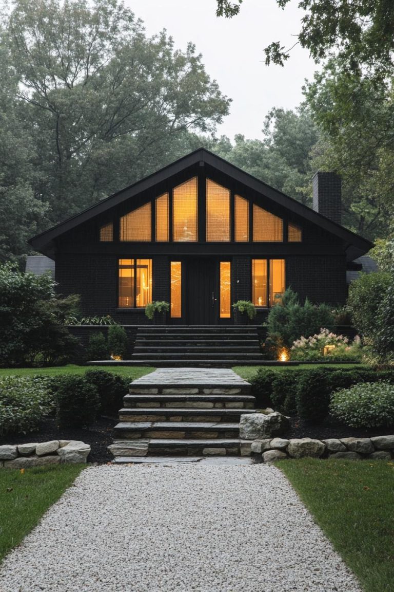 76 Black Brick Houses with Serious Curb Appeal