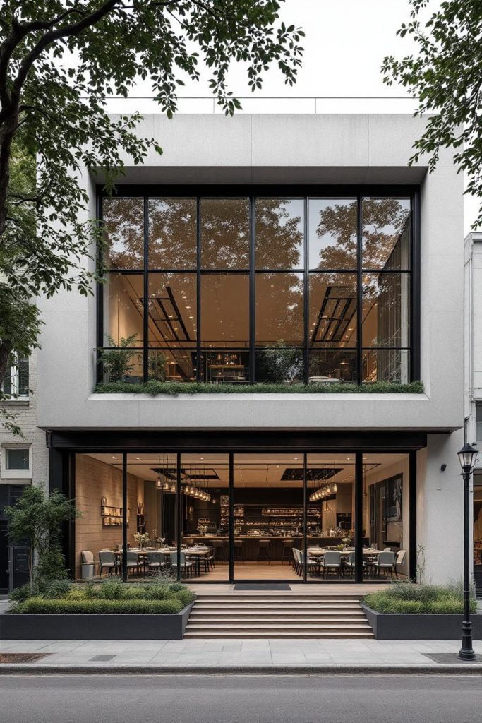 41 Eye-Catching Commercial Exterior Designs That Make a Statement