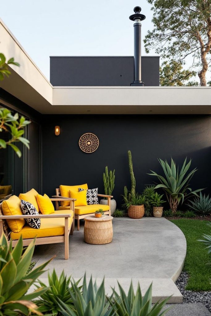 18 Groovy Mid-century Modern Backyard Ideas Full of Clean Lines & Vibes