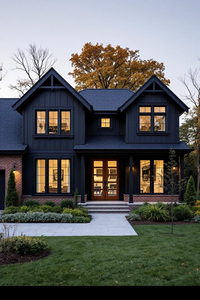 34 Dark House Exterior Designs Wrapped in Deep Rich Tones