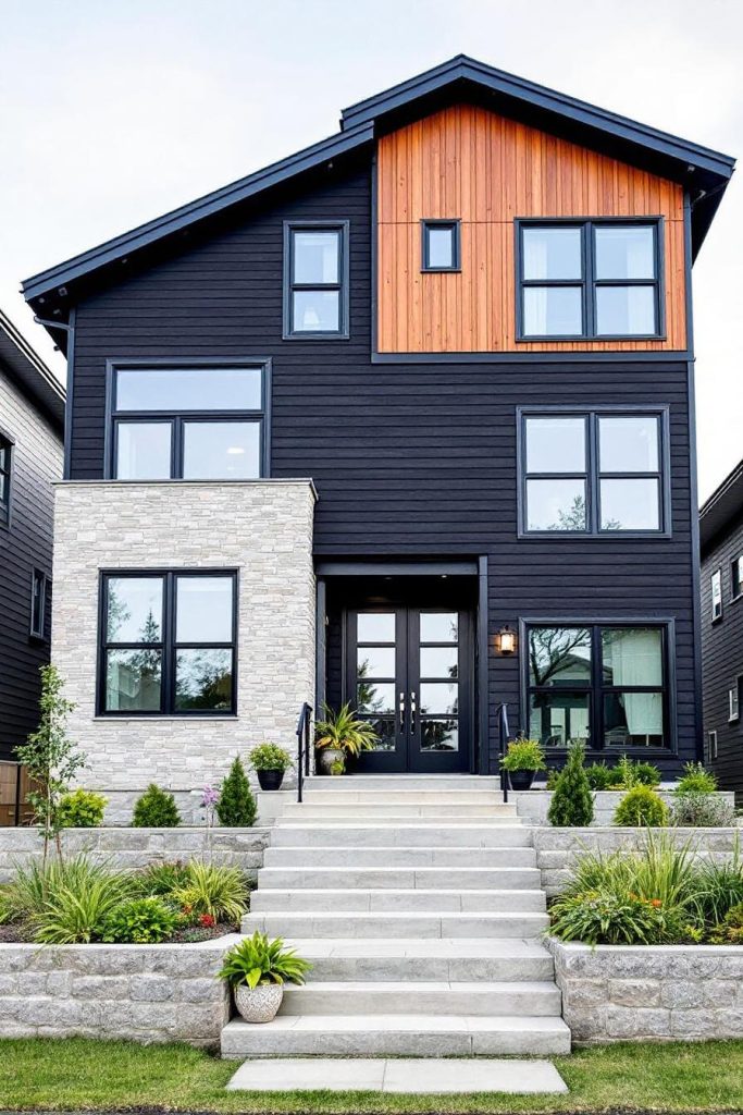34 Dark House Exterior Designs Wrapped in Deep Rich Tones