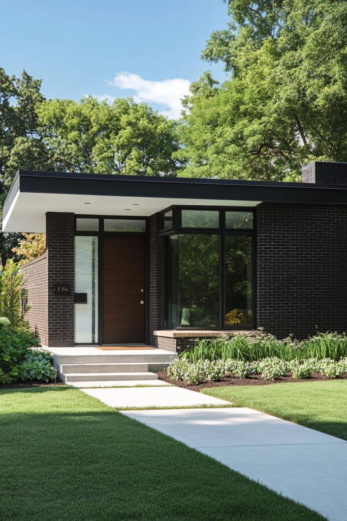 76 Black Brick Houses with Serious Curb Appeal