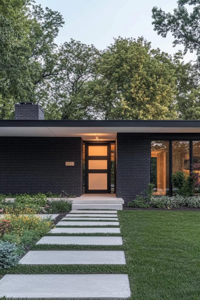 76 Black Brick Houses with Serious Curb Appeal